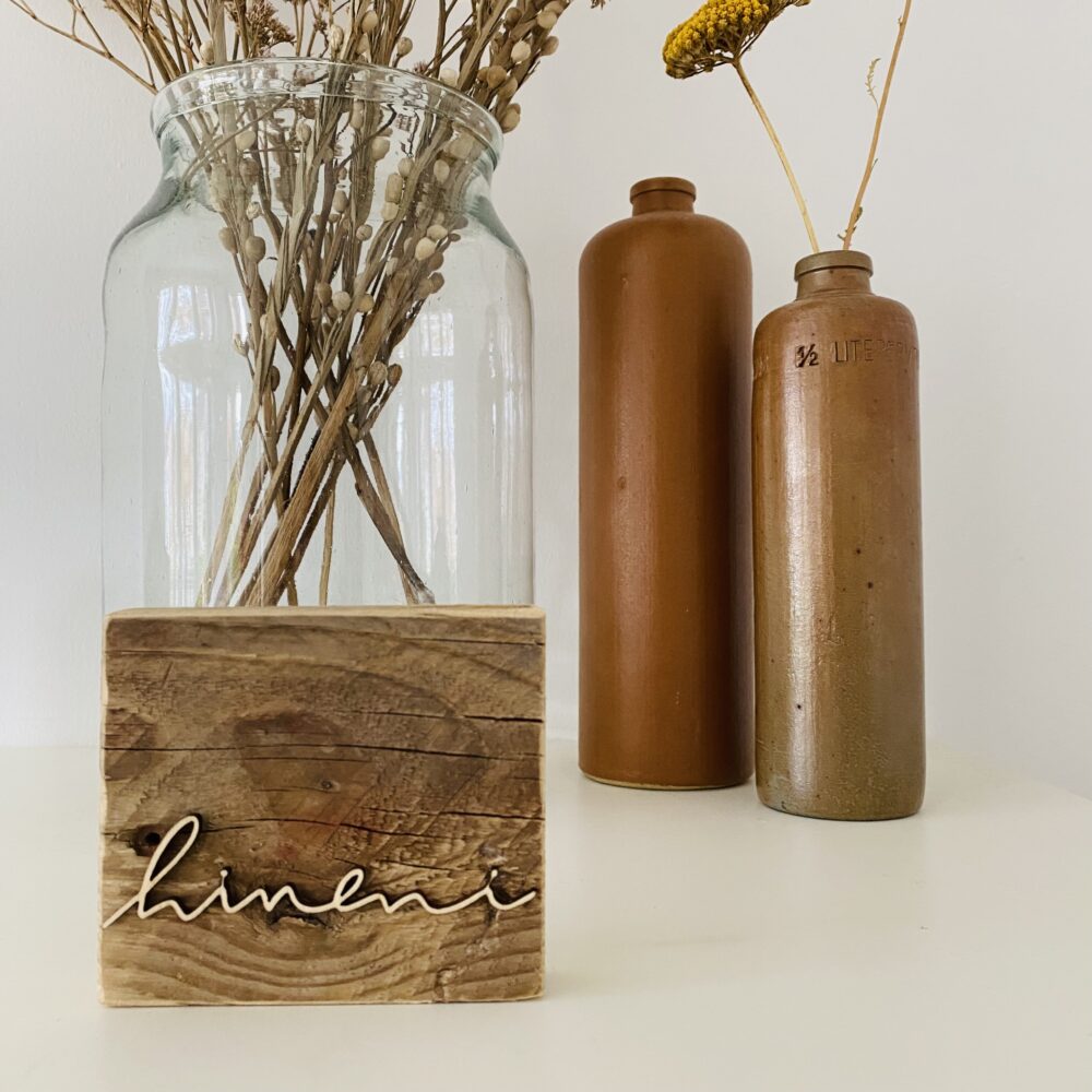 Minischild „hineni“ | inkl. Karte | herrlich Schriftwerk